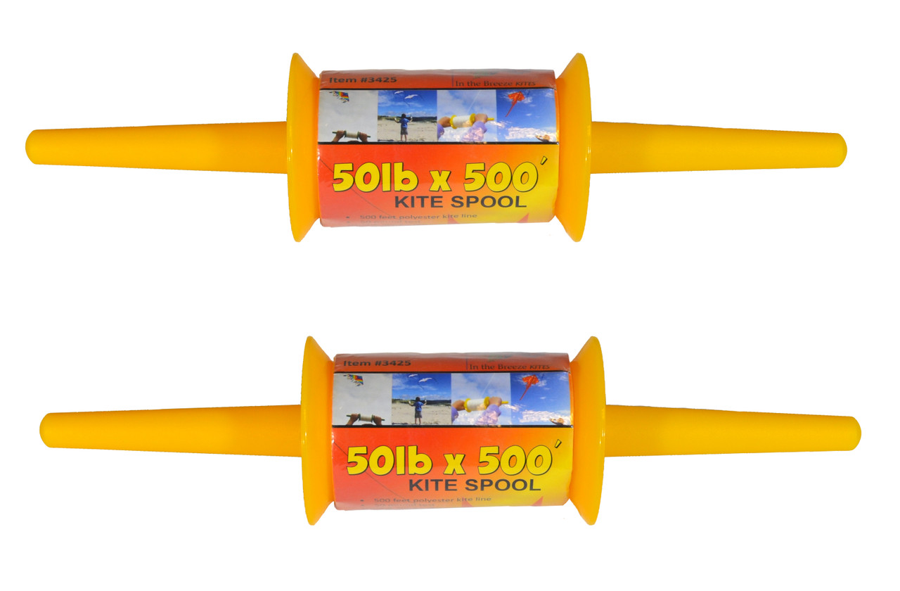 2 Pack of 50LB X 500 FT Kite Line Spool
