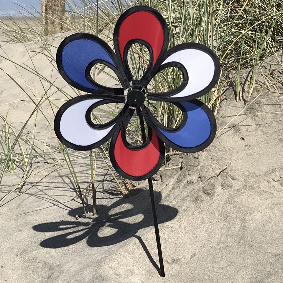 10" Red, White and Blue Windee Wheelz Spinner