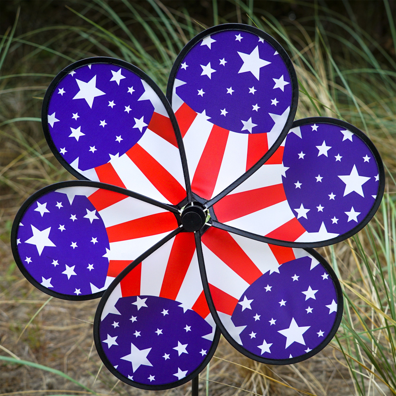 19-inch Patriot Star Flower Spinner - Kite Garden
