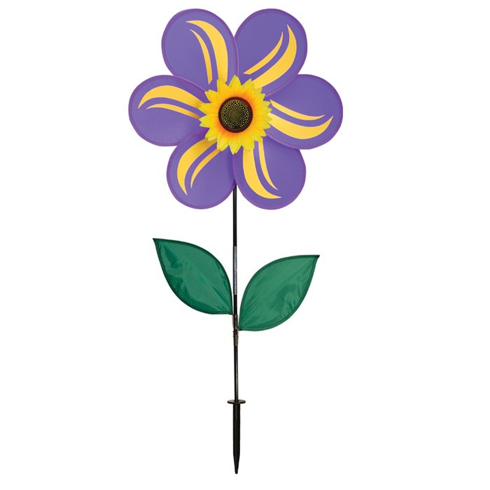 19-inch Purple Sunflower Spinner - Kite Garden