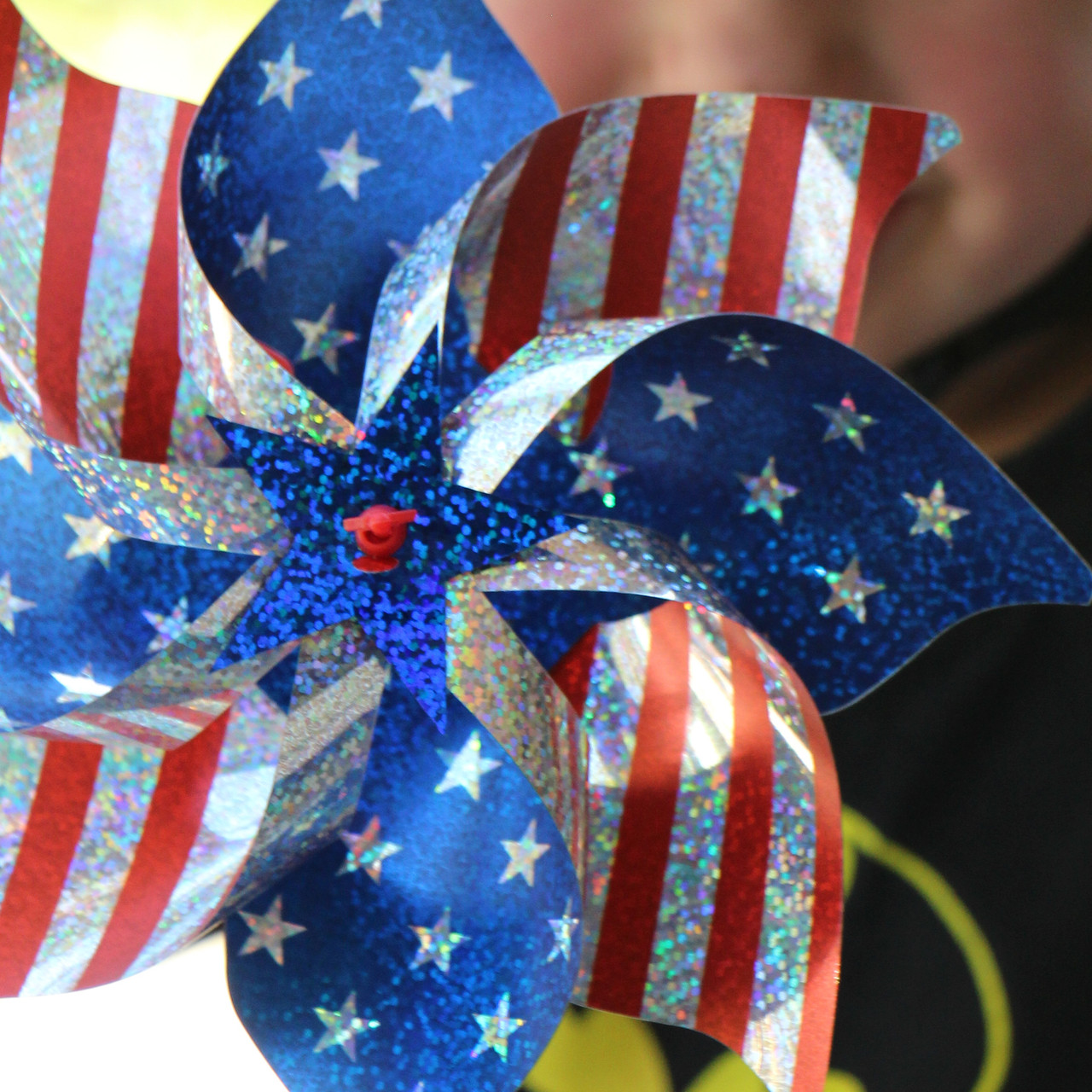 Mylar Pinwheels - Stars and Stripes - 8 PC - Kite Garden