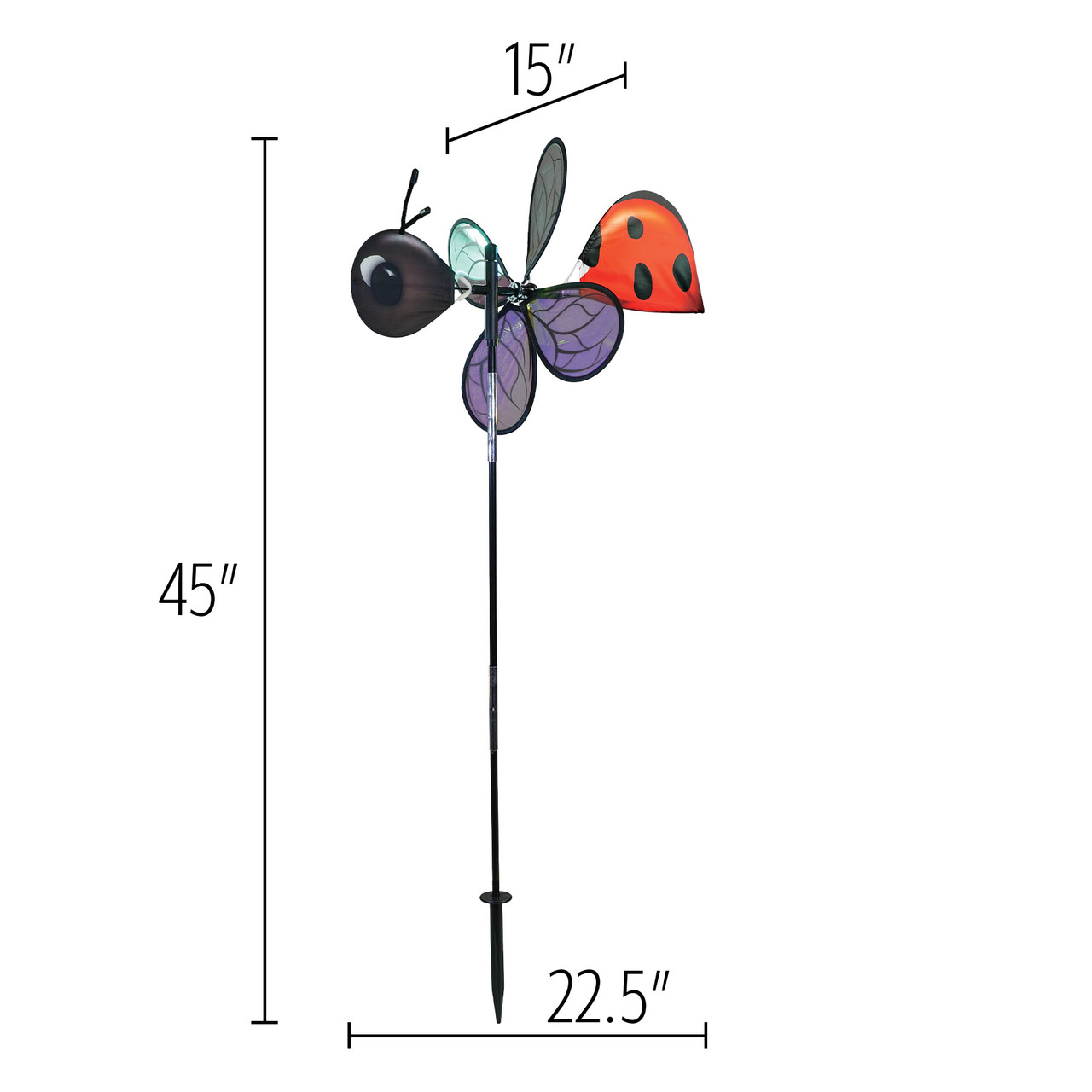 Pivoting Ladybug Spinner - Kite Garden