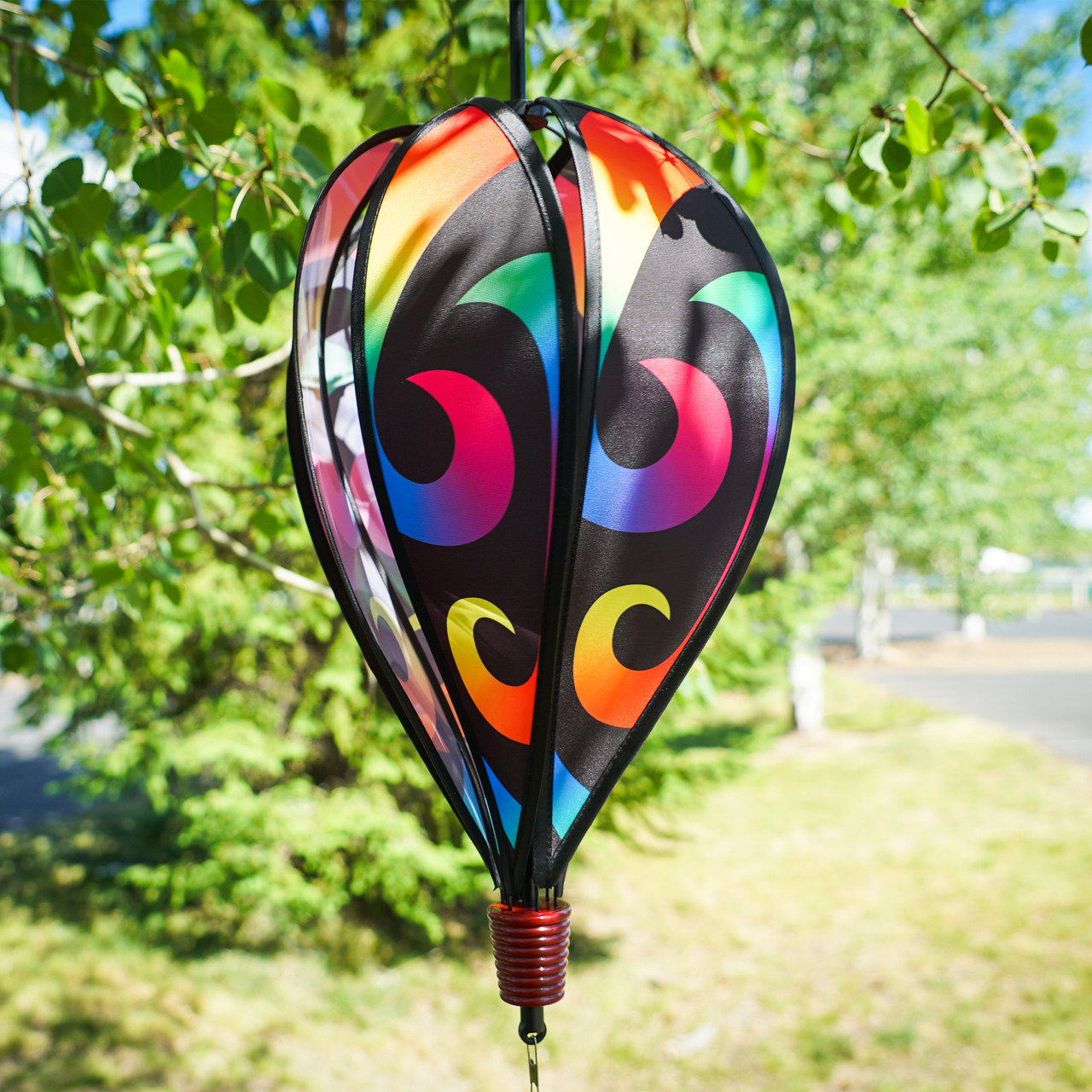 Aurora 6-Panel Hot Air Balloon | Colorful Garden Decor