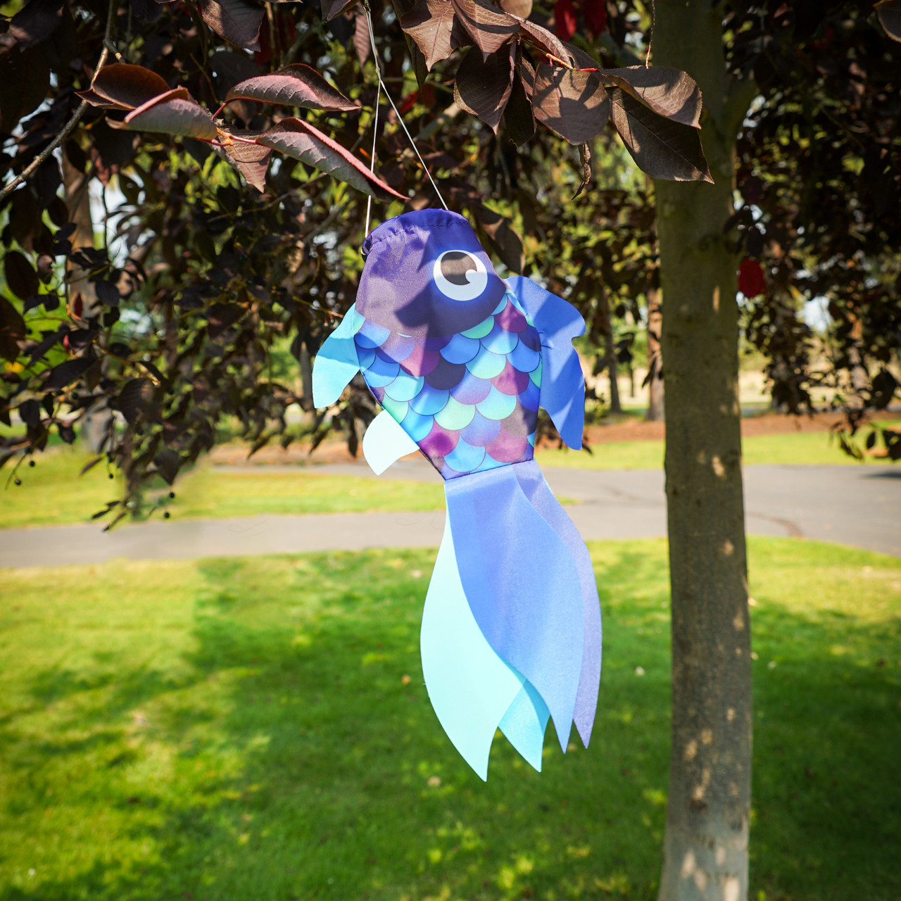 15-inch Cool Damsel Fish Windsock | Colorful Garden Decor