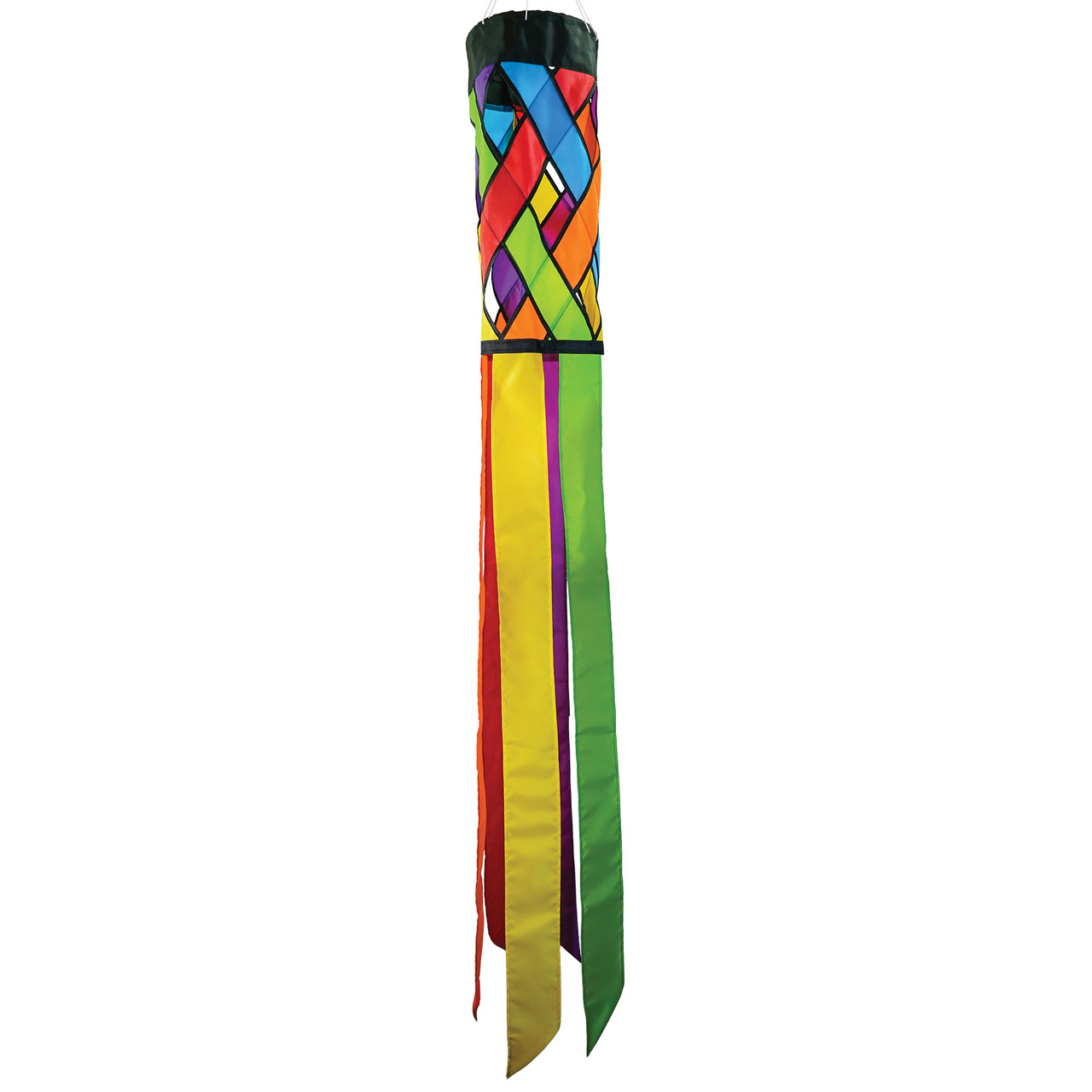 Fiesta Diagonal Weave 60" Windsock | Colorful Garden Decor