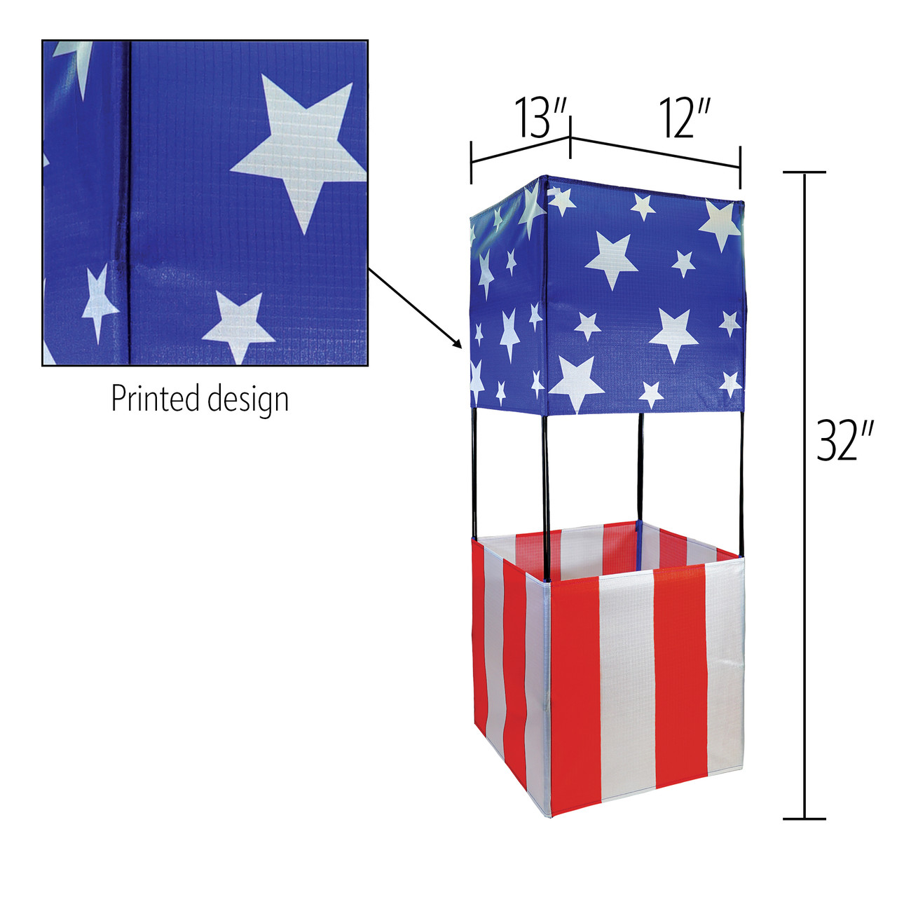 Stars & Stripes Double Box Kite - Kite Garden