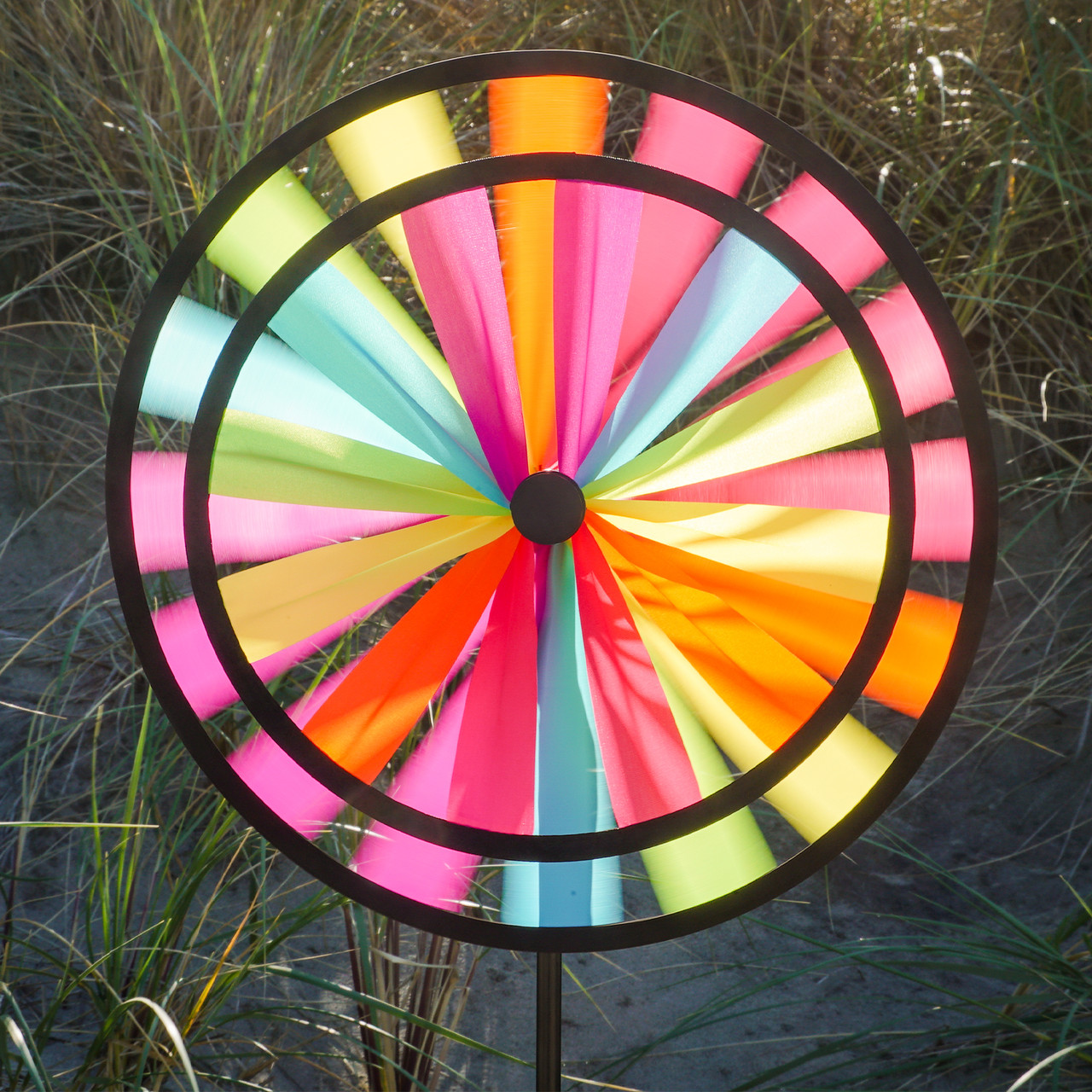 13-inch Fiesta Double Spinner with Wind Sail - Kite Garden