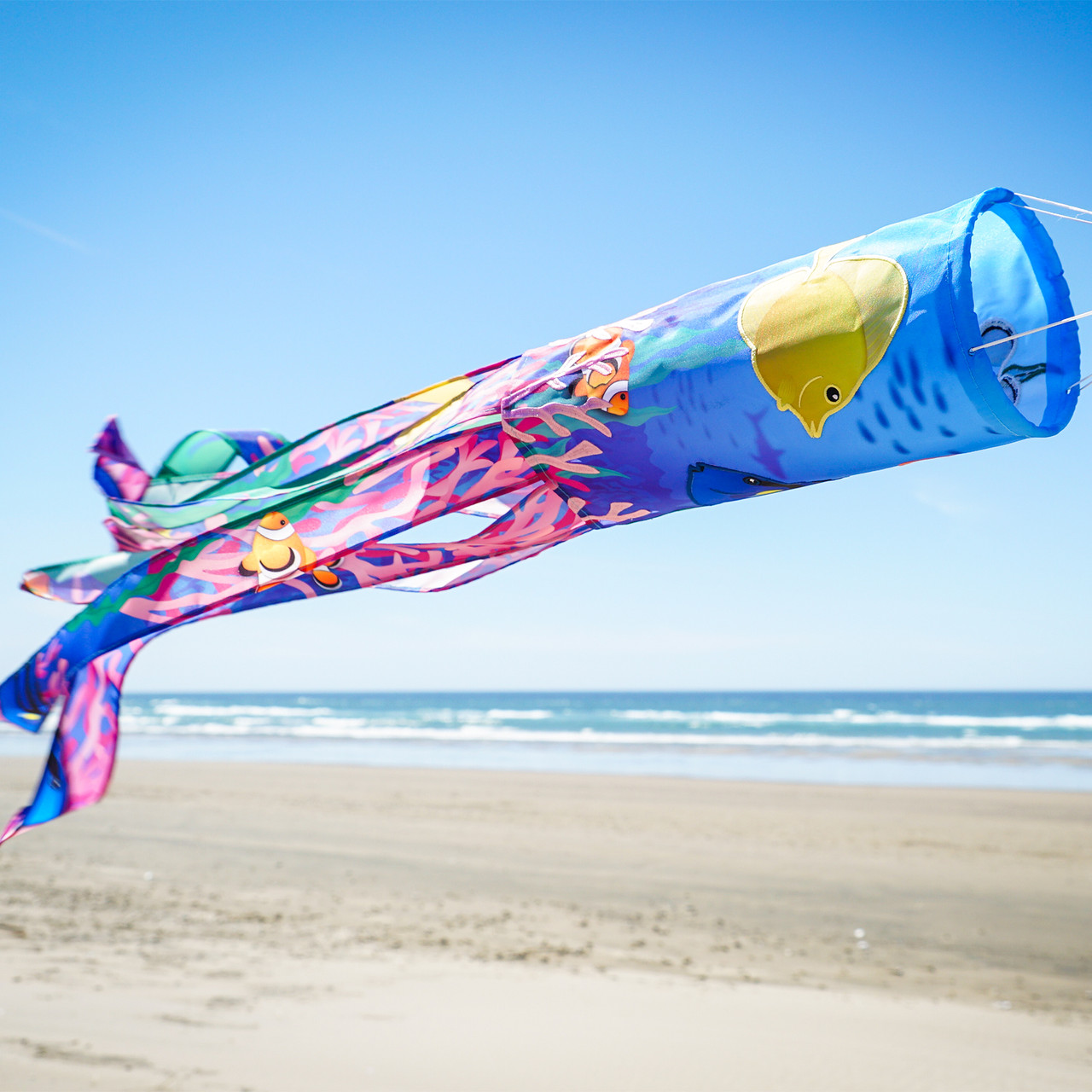 Tropical Fish 40" Illusion Windsock - Kite Garden