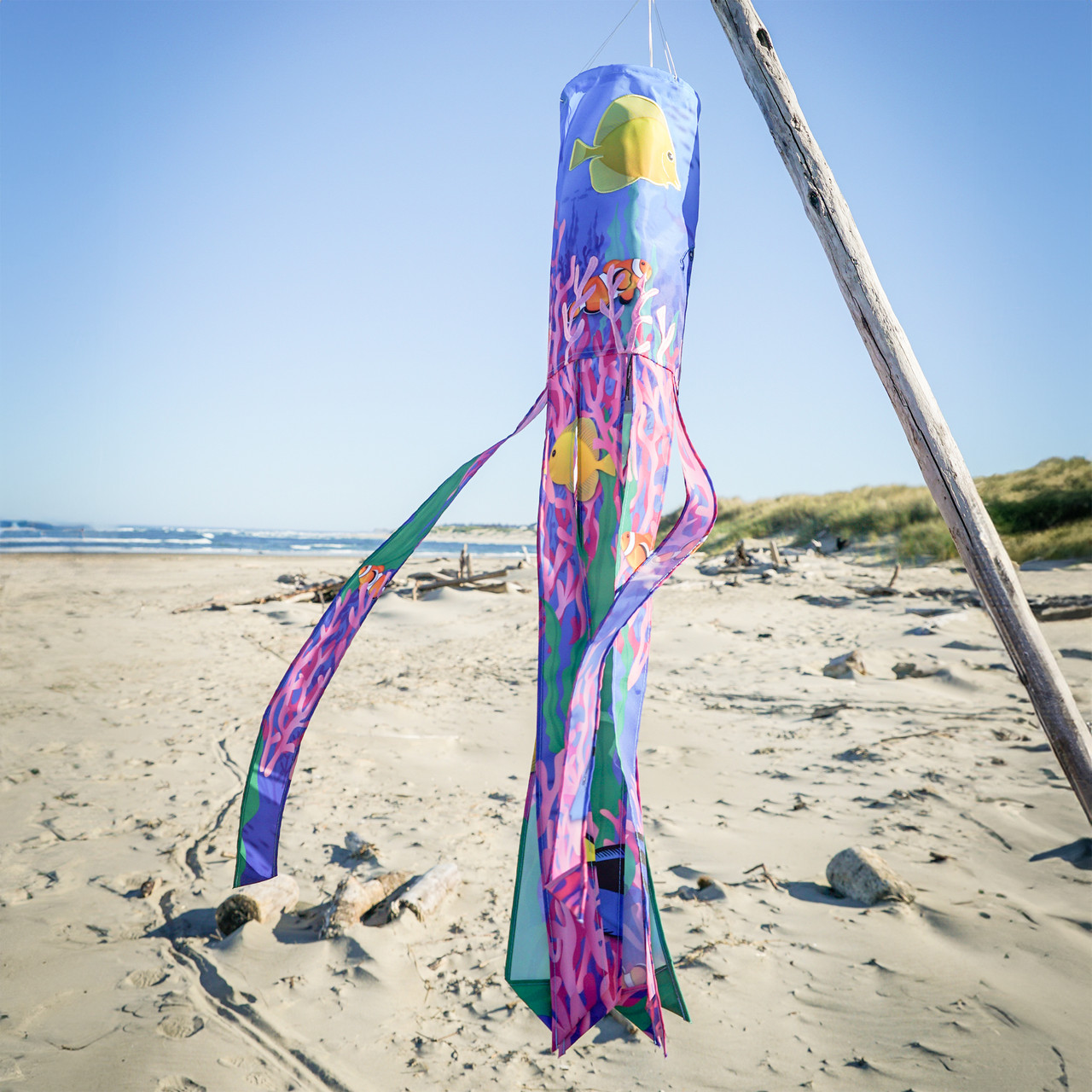 Tropical Fish 40" Illusion Windsock - Kite Garden