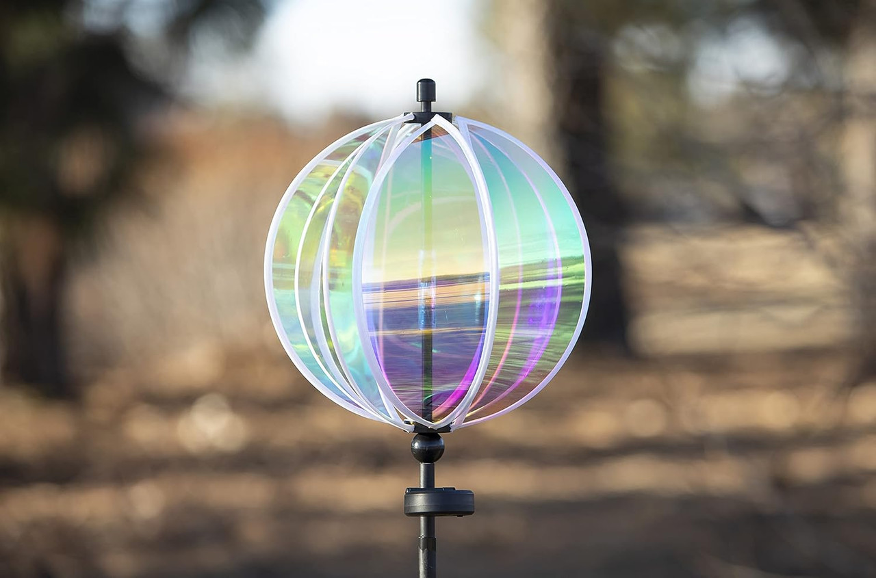 11-inch Iridescent Solar Light Gazing Ball - Kite Garden