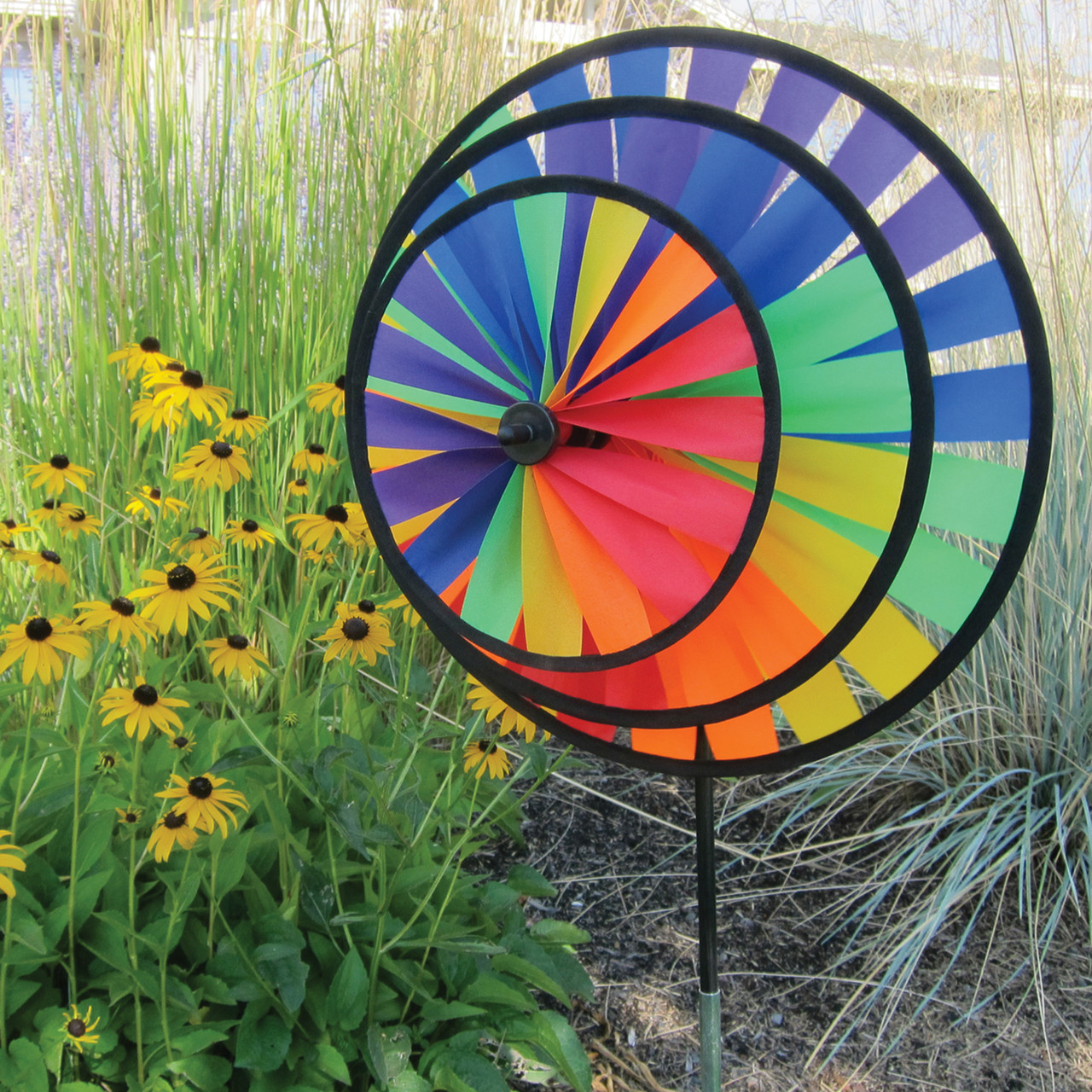 Rainbow Triple Wheel Spinner - Kite Garden