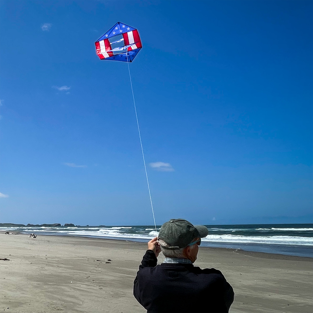 Stars & Stripes Winged Box Kite - Kite Garden