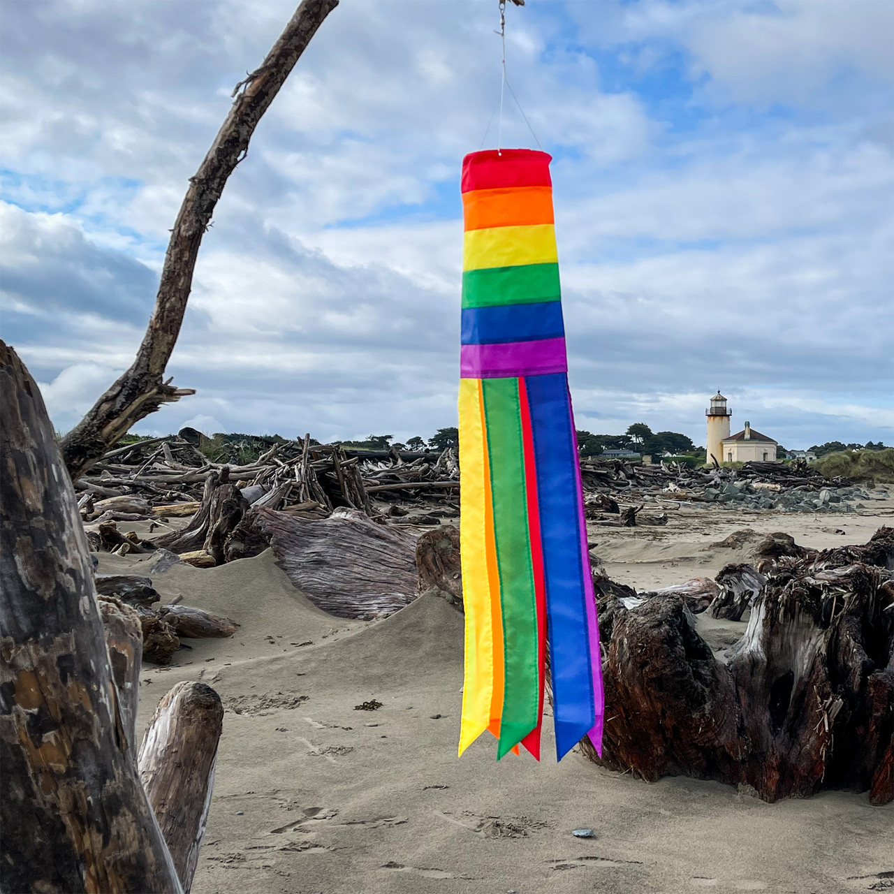 Rainbow Column 24-inch Windsock - Kite Garden