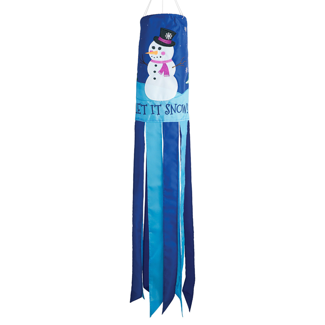 Let it Snow 40-inch Windsock - Kite Garden