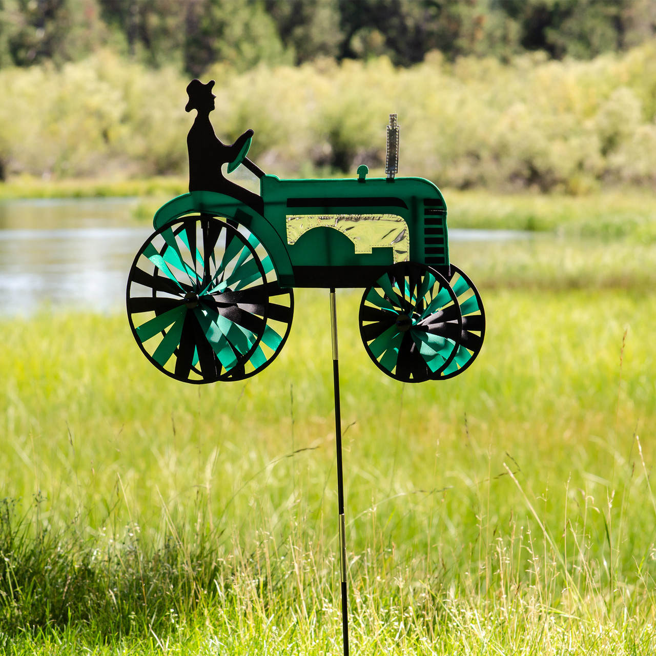 24-inch Green Tractor Spinner - Kite Garden