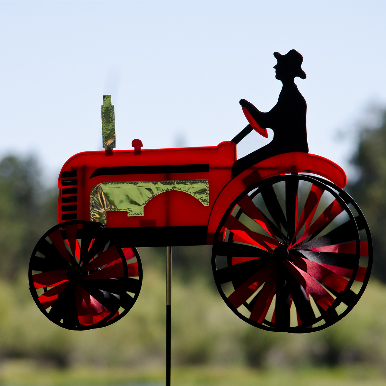 24-inch Red Tractor Spinner - Kite Garden