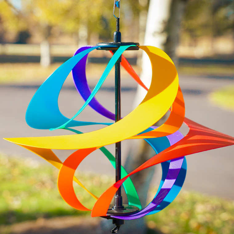 Rainbow Poly Vortex Spinner - Kite Garden
