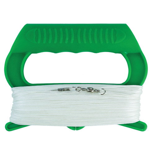 50 LB x 300' Braided Kite Line on Green Handle - 12 PC