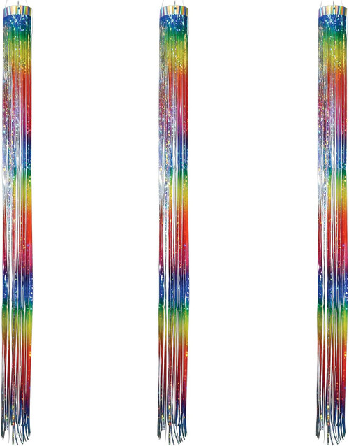 Rainbow Mylar 51-inch Windsock, 3-Pack - Kite Garden
