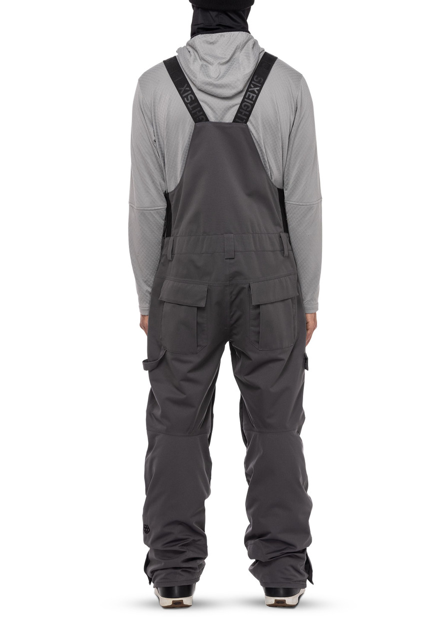 686 Hot Lap Insulated Bibs Mens Charcoal | Boardparadise.com
