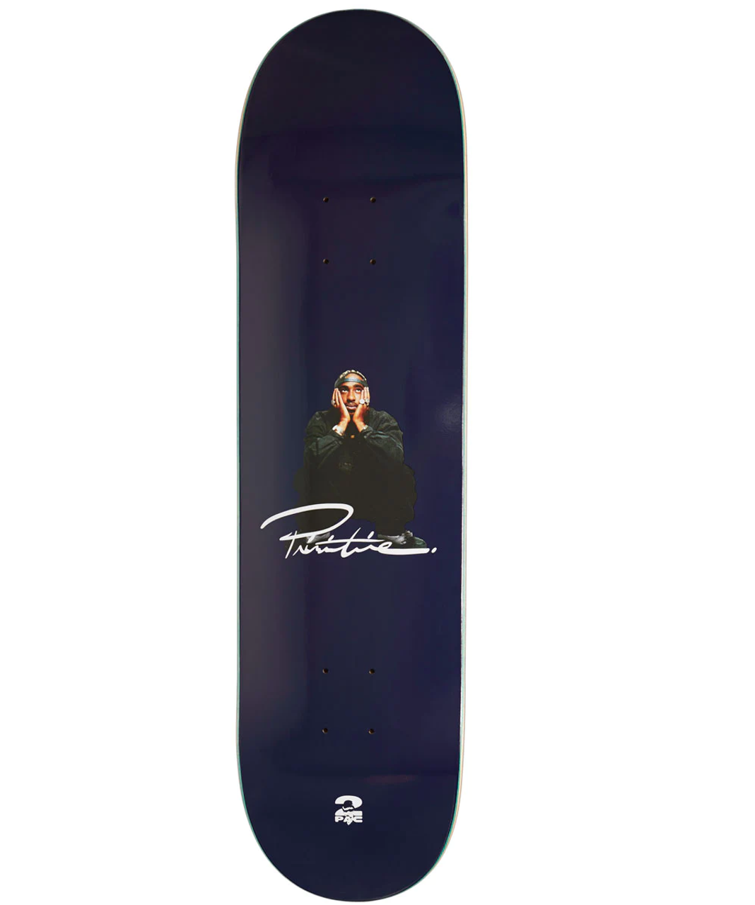 Primitive Tupac Shakur Skate Deck Navy 8 | Boardparadise.com