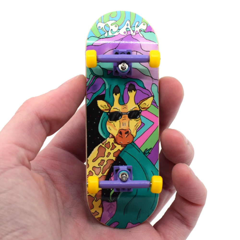 Teak Prolific Gen2 Graffiti Giraffe Fingerboard Complete Purple 32Mm ...