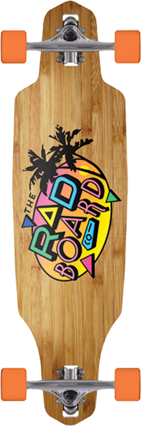 Rad Drop Through Skateboard Complete 9X36 Bamboo Cabin | Boardparadise.com