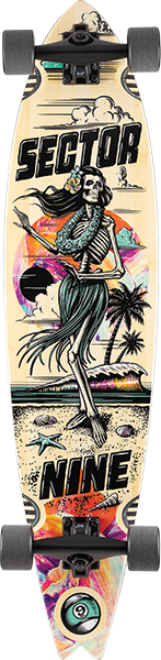 Sector 9 Bamboo Ohana Offshore Skateboard Complete-9.37X39.5 ...