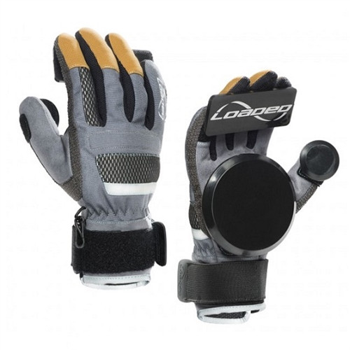 Loaded Freeride Slide Gloves V7 Black Grey Tan Medium | Boardparadise.com