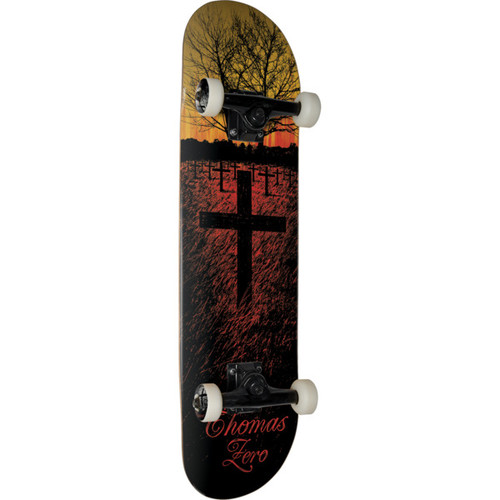 Zero Thomas Life & Death Fade Skateboard Complete-7.75 Rd/Yl ...