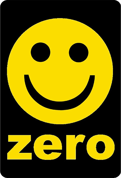Zero Smiley Decal Stickers (2 Pack) | Boardparadise.com