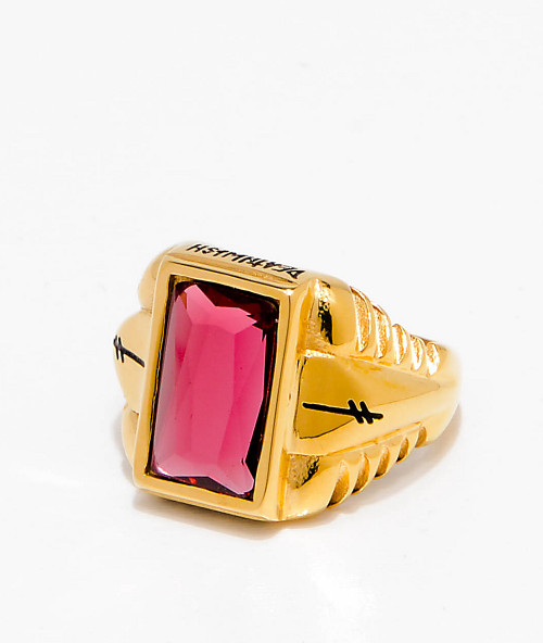 Deathwish Ellington Ring Gold Red | Boardparadise.com
