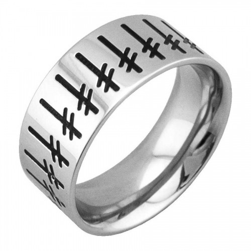 Deathwish Gang Logo Ring Silver Black | Boardparadise.com