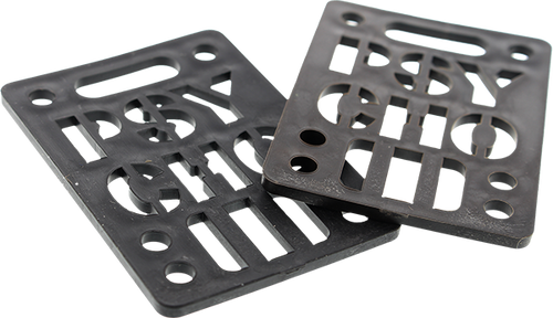Vision Psycho Soft Risers Set 1/8" Black | Boardparadise.com