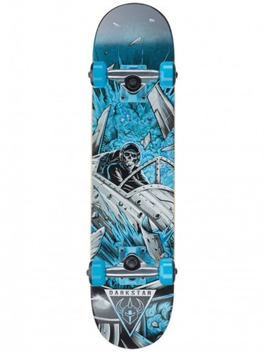 Darkstar Jet Fighter Micro Skateboard Complete Blue 6.75 ...