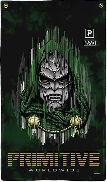 Primitive Doctor Doom Banner Green | Boardparadise.com