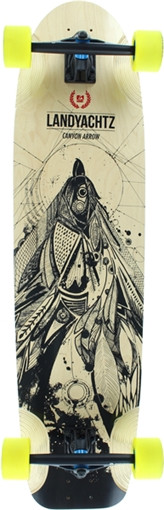 Landyachtz Canyon Arrow Bird Skateboard Complete-9.5X37 Nat/Blk ...