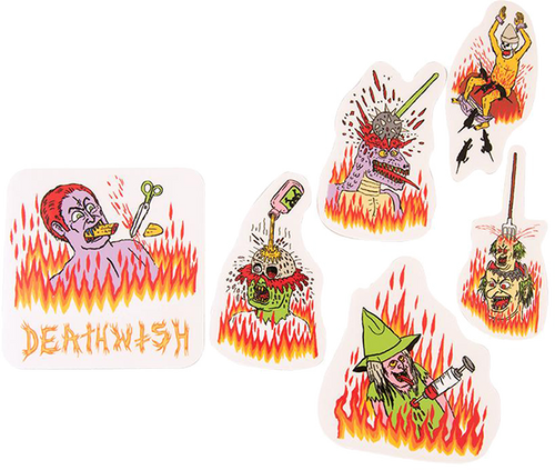 Deathwish Blasphemy 12/Pk Assorted Decals | Boardparadise.com