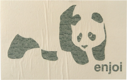 Enjoi Panda Vinyl Decal Sticker Black | Boardparadise.com