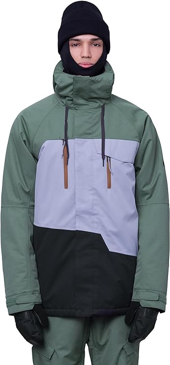 686 Geo Insulated Jacket Mens Green Block | Boardparadise.com