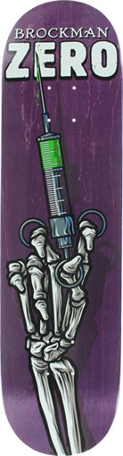 Zero Brockman Skeleton Hands Skateboard Deck-8.12 | Boardparadise.com