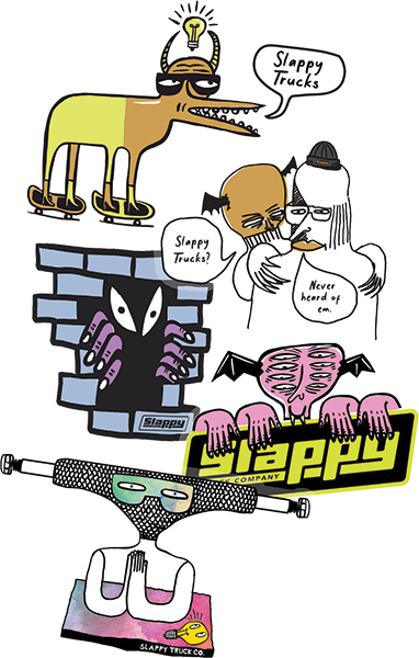 Slappy 10/Pack Haters Assorted Decals | Boardparadise.com
