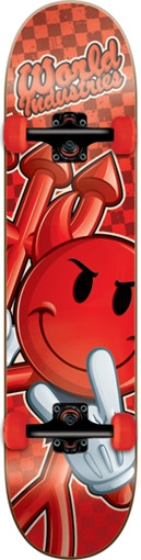 World Industries Devilman Rough Checker Skateboard Complete-7.37 ...