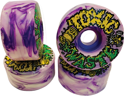 Toxic Superthane Toxic Waste 60Mm 95A Pur/Wt Swirl Wheels Set ...