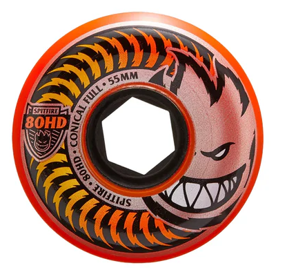 Spitfire 80Hd Conical Full Wheels Set Red Orange 58Mm | Boardparadise.com