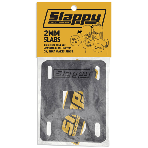 Slappy Slabs Riser Set Black 4Mm | Boardparadise.com