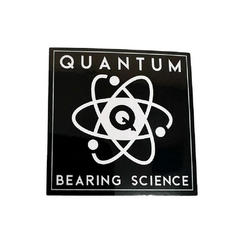 Quantum Logo Sticker (2Pack) Black Grey 1.5 Inch | Boardparadise.com
