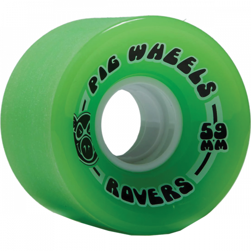 Pig Rover 59Mm 85A Green Wheels Set | Boardparadise.com