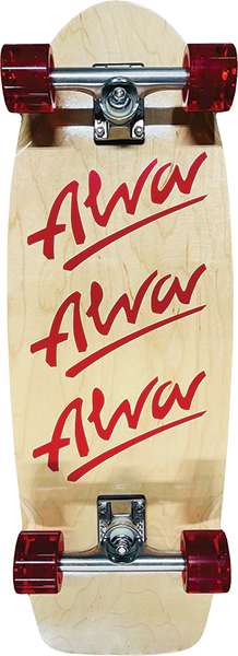Alva 1980 Tri Logo Pig Skateboard Complete 10X30 Nat/Red ...
