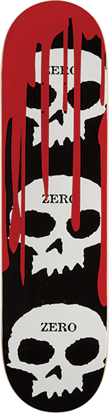 Zero Three Skulls With Blood Skateboard Deck-8.0 | Boardparadise.com